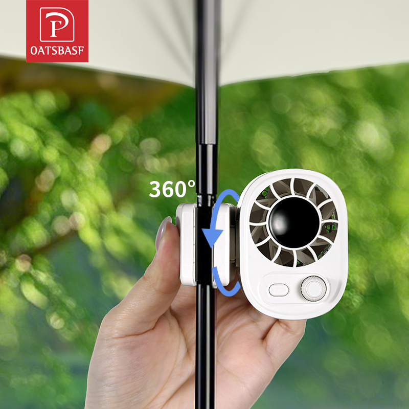 OATSBASF Rechargeable Car Sun Visor Clip-on Fan Car Handlebar Fan Co ...