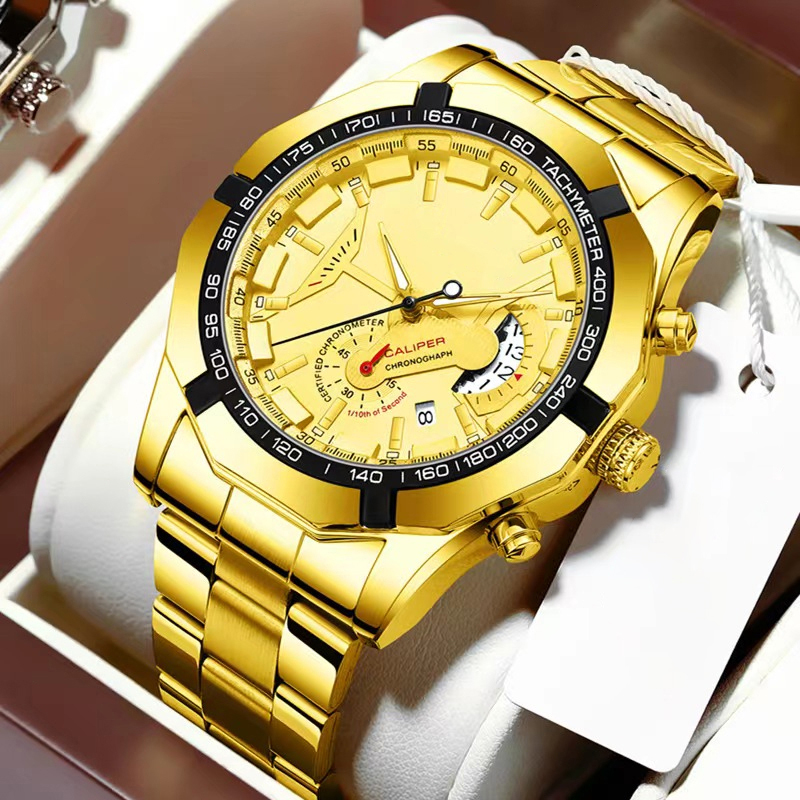 Men's Waterproof Watch - Big Face with Date Window, Quartz Business ...
