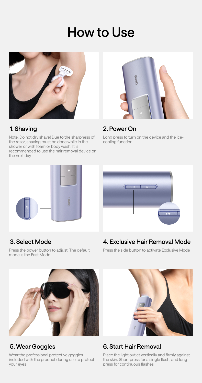 Ulike Air2 MAX ice cooling Hair Removal 94.5% Hair reduction within 4 ...