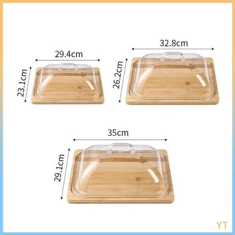 Stand Cake Tray Rectangular Sampling Plate Bread Fruit Trial Display ...