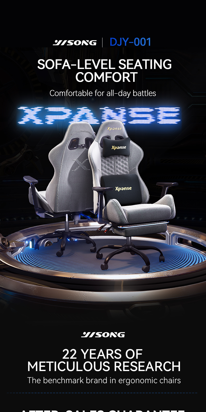 YISONG Xcelon Gaming Ergonomic Office Computer Study Chair With Heavy ...