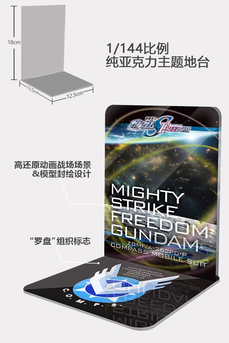 ((Model Not Included) Acrylic Display Platform Suitable for GUNDAM 1/ ...