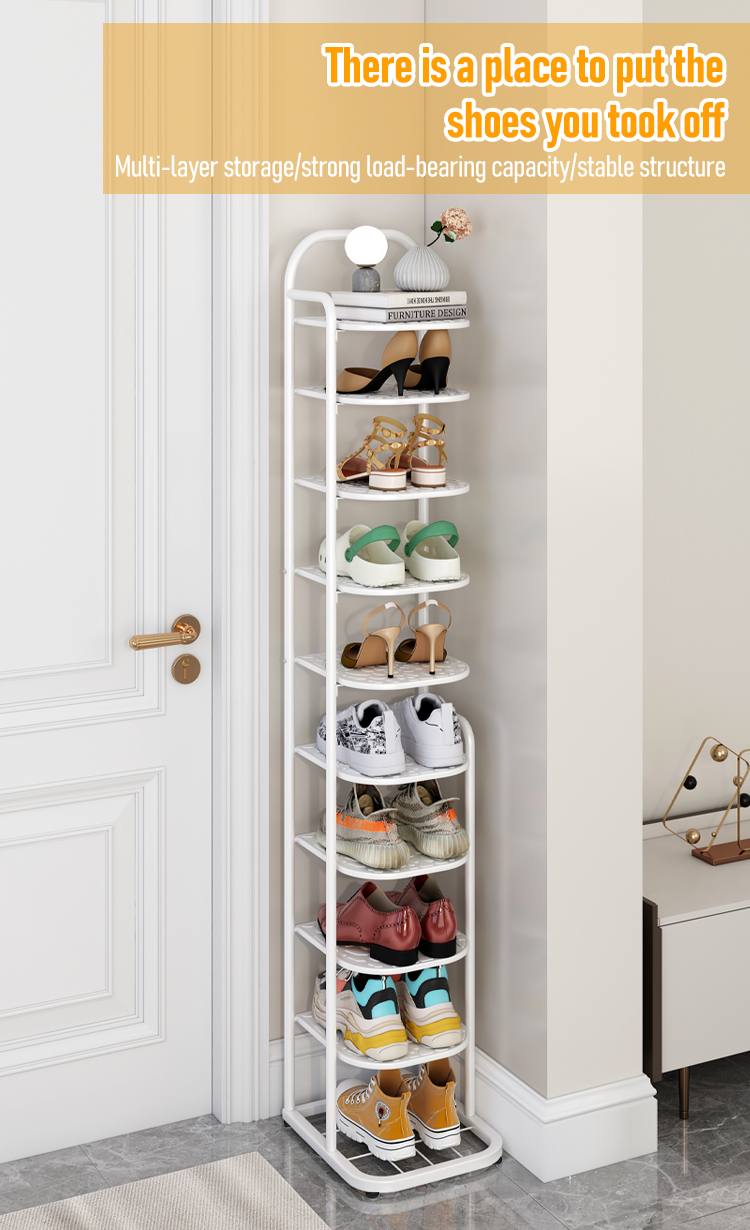 SEXY MAMA hdb bto multi-layer shoe rack iron solid plate simple shoe ...
