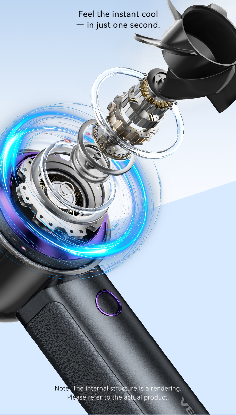 Vention Handheld Fan Portable Fan 100 Level Speed Mini Fan Adjustable ...