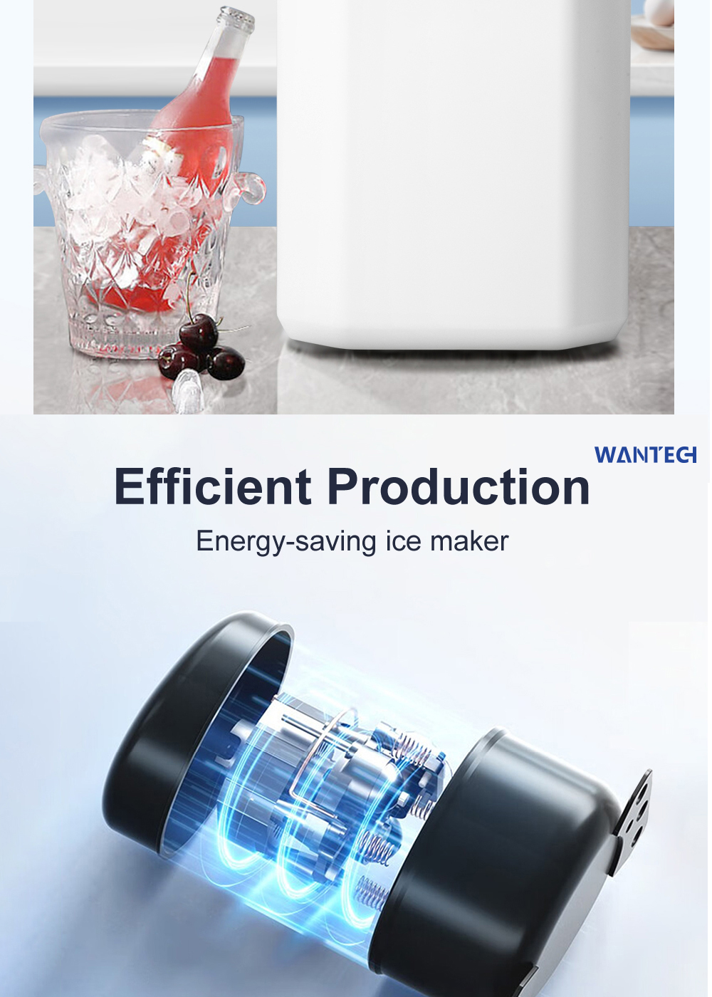 【SG Stock】WANTECH™ YH16 Ice Maker AutomaticSelf Clean Function ...