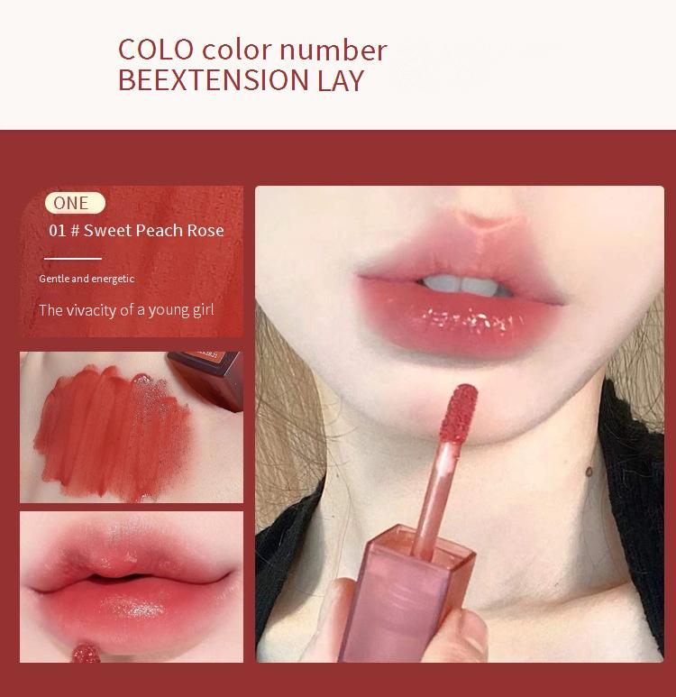 Gege Bear 6 Colors Matte Makeup Lip Gloss, Velvet Waterproof Glaze, Long-Lasting Hydrating Lip ...