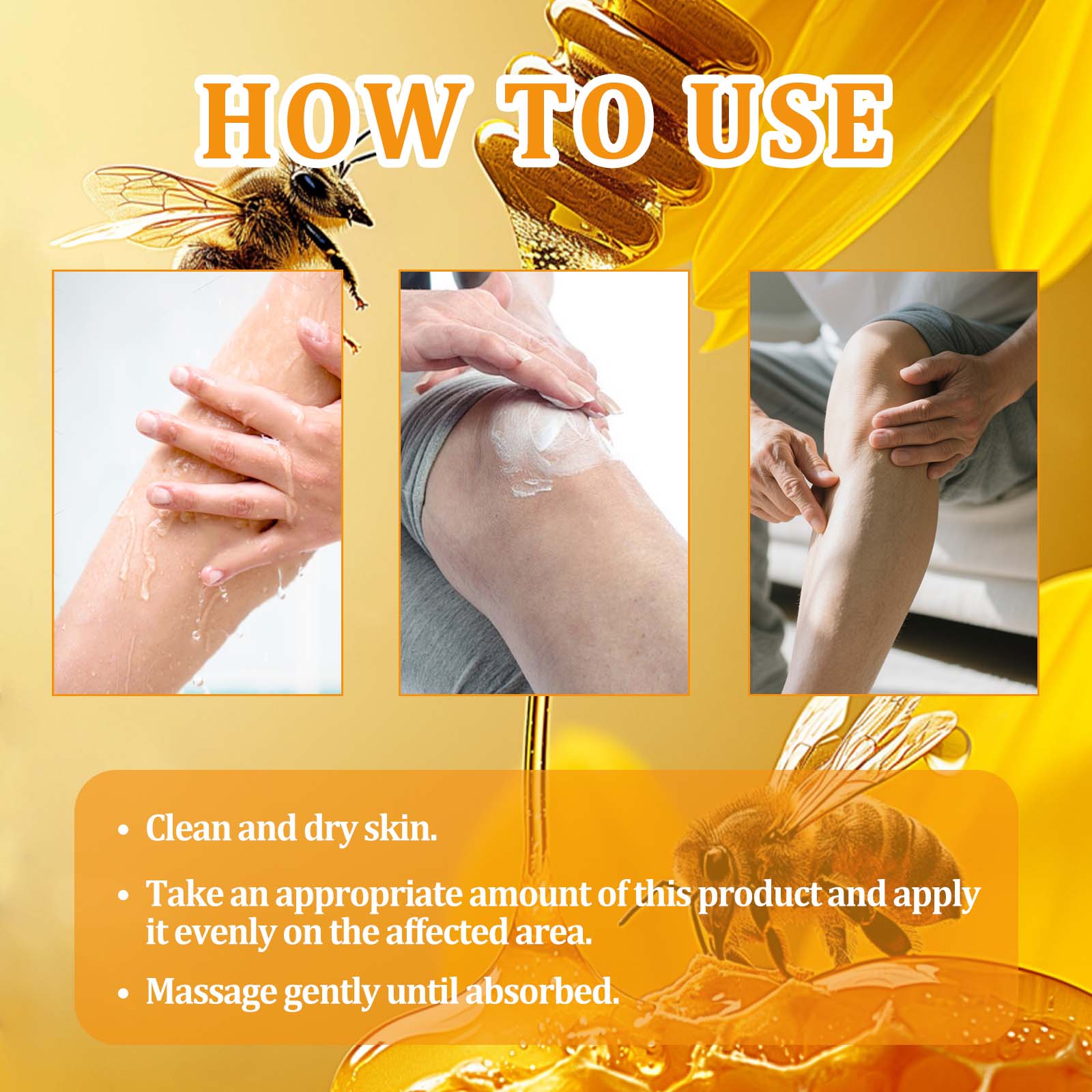 Bee Venom Arthritis Cream 130g Soothes Pain Reduces Inflammation Muscle ...