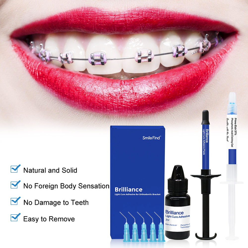 Dental Orthodontic Light-cure Adhesive Kit Bondable Glue Bonding ...
