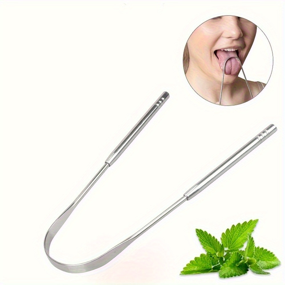 Pure Copper Tongue Scraper U-Shaped - Dentist-Recommended Oral Hygiene ...