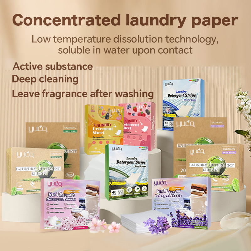 WEILIANG Laundry Sheet Laundry Paper Travel Laundry Detergent 40 Sheets ...