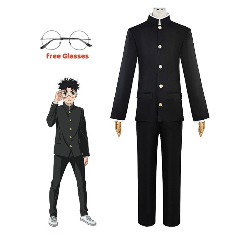 Anime Dandadan Ken Takakura Cosplay Costume Wig Okarun School Uniform ...