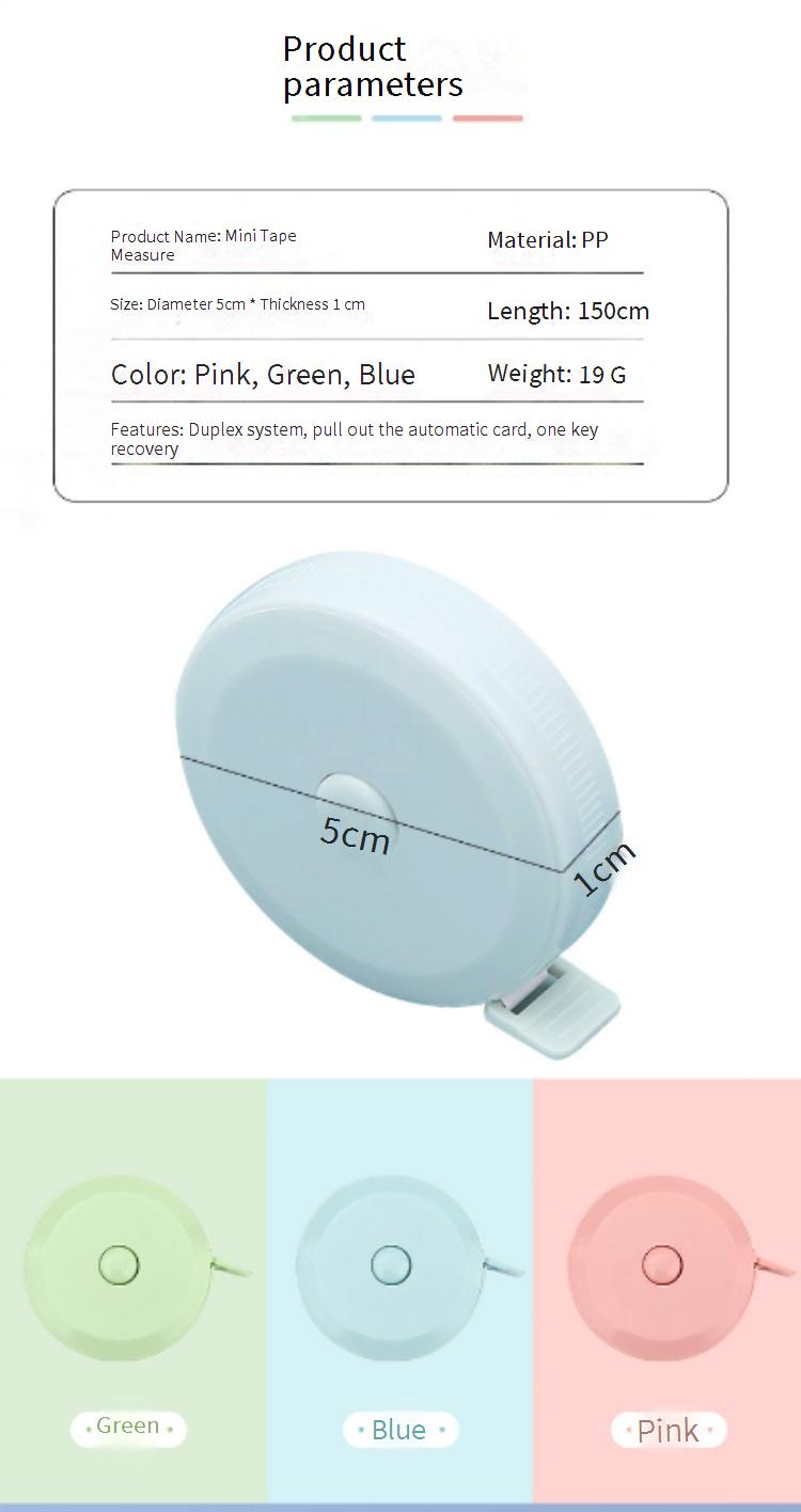 Portable Cute Measuring Tape - Mini Soft Ruler for Measuring Waist and ...