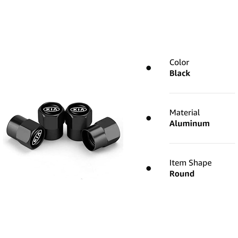 4Pcs Car Tire Valve Stem Cap,Tire Valve Cap Accessory,Air Leakage ...