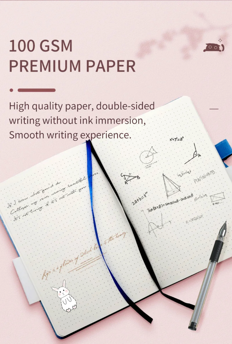 Dotted Notebook For Planning Bujo Planenr A5 Cloth Hardcover Bullet ...