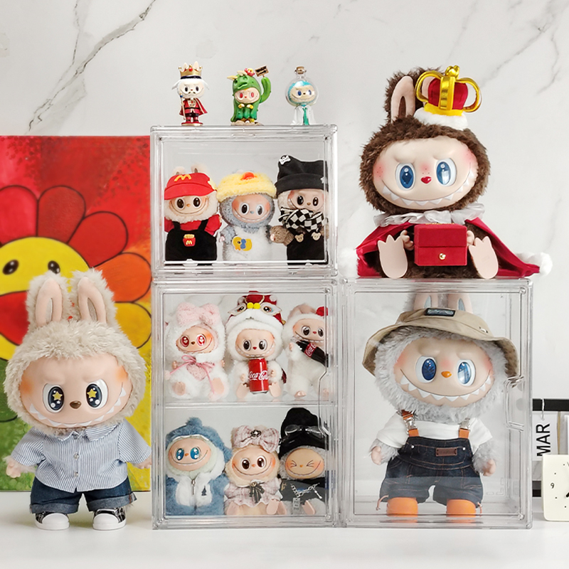 Display Box Acrylic Display Box Popmart Display Case Labubu Figurine ...