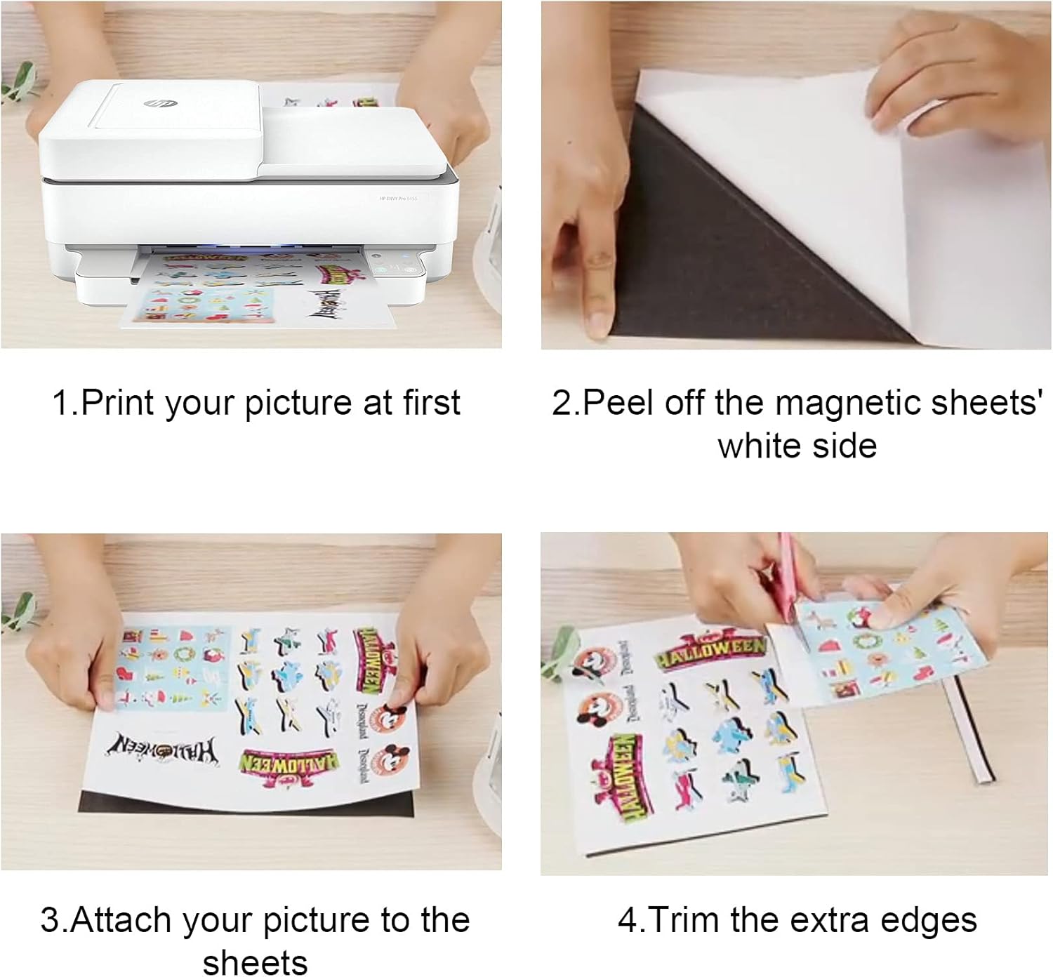 ASUB Magnetic Sheets with Self Adhesive Backing 4R/5R Photo Size 5 ...