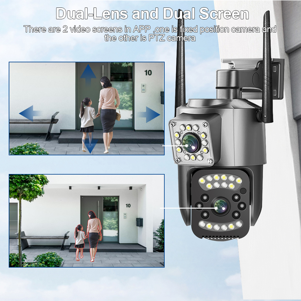 【SG Stock】V380 Pro Dual Lens CCTV Camera 4G Sim Card Outdoor Wireless ...