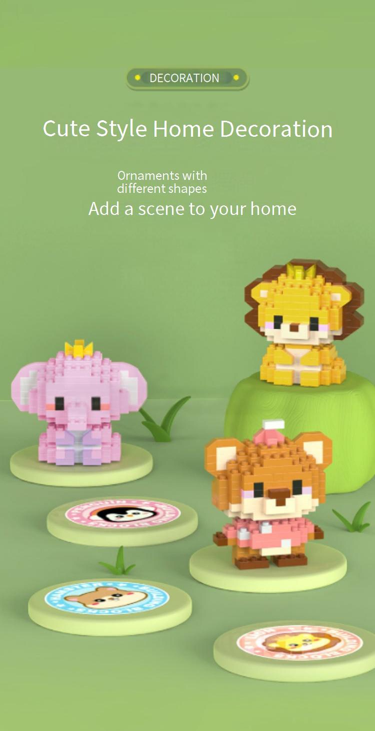 Lego-Compatible Animal Building Blocks - Mini Micro Blocks Creative ...