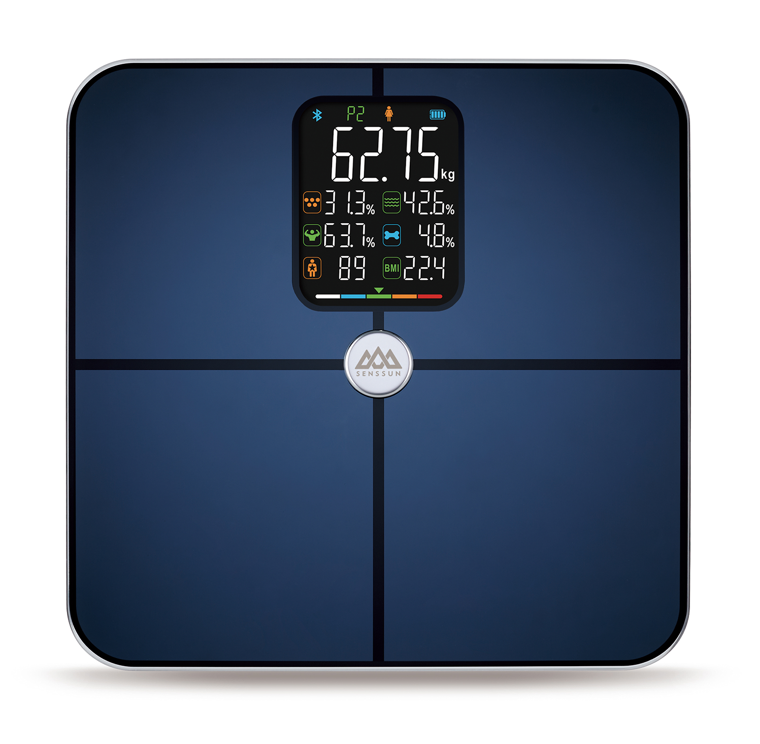 SENSSUN/CAMRY Digital Smart Body Fat Weight Scale 180kg Rechargeable ...