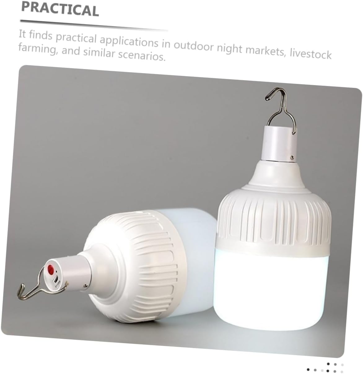 Charging Light Bulb Portable Camping Emergency Lighting Household ...