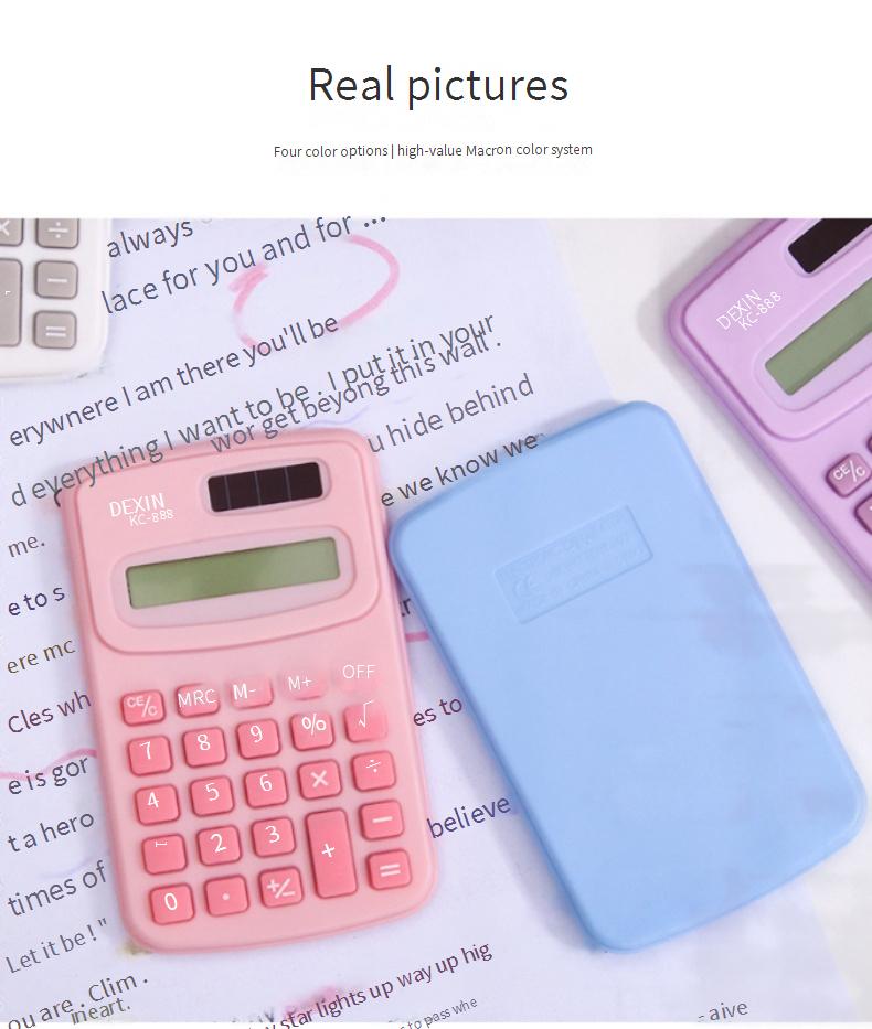 MiniCalc Cute Cartoon Calculator – 8-Digit Colorful Office & School ...