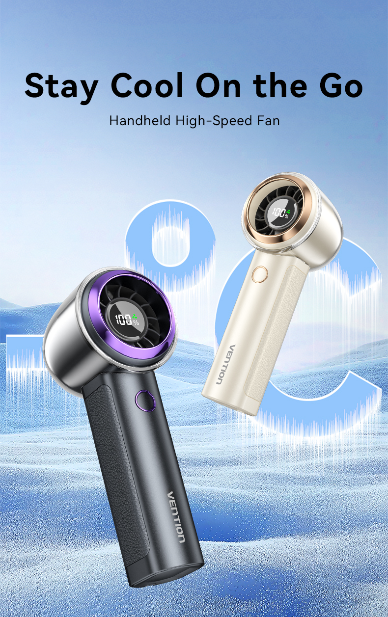 Vention Handheld Fan Portable Fan 100 Level Speed Mini Fan Adjustable ...