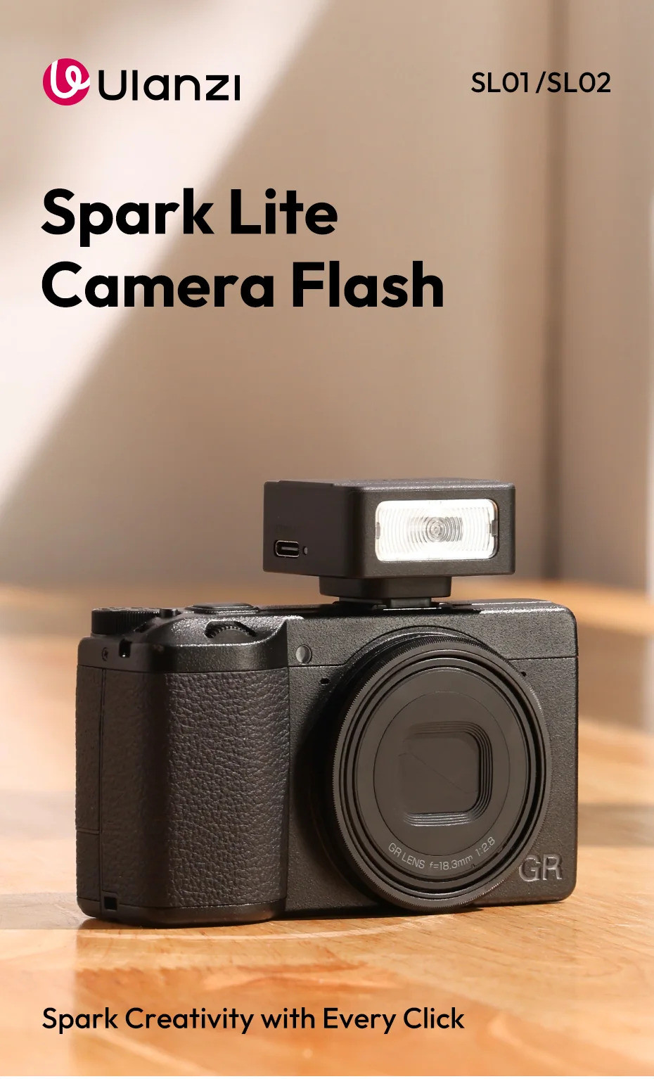 Ulanzi SL01 SL02 Mini Camera Flash Light SpeedLite GN8 6500K for Canon Sony Camera DSLR Vlog ...