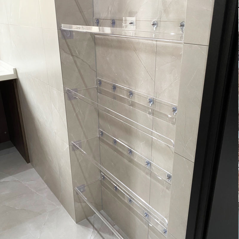 Acrylic U-shaped Storage Rack Wall-Mounted Partition Punch-Free Wall ...