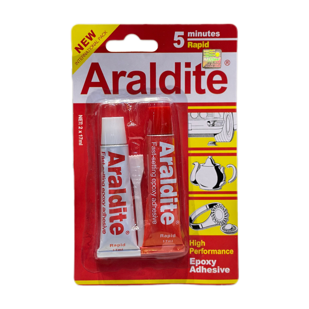 Araldite Fast Epoxy Adhesive, Quick-Setting, Clear, Suitable for ...