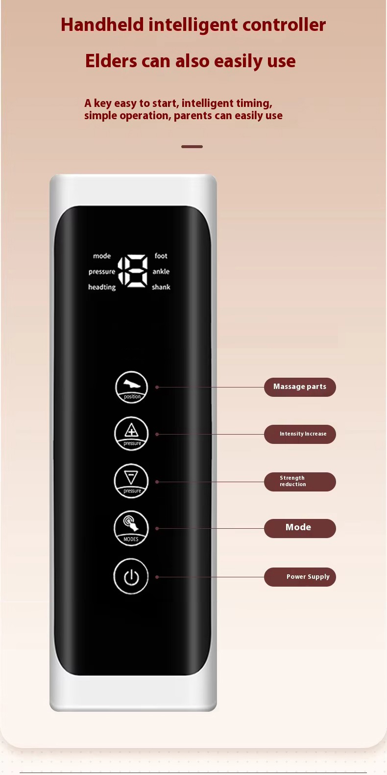 JAIYORL Leg Compression Massager Machine Full Airbag Wraped for ...