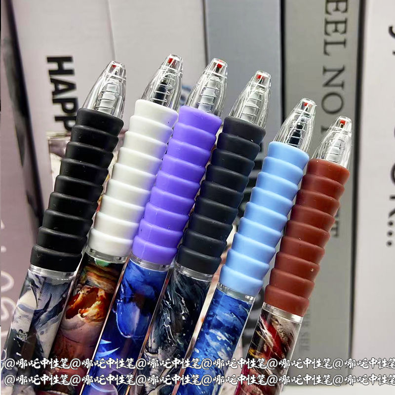 2025 New Nezha Demon Child Ao Bing Gel Pen Retractable High-Quality ...