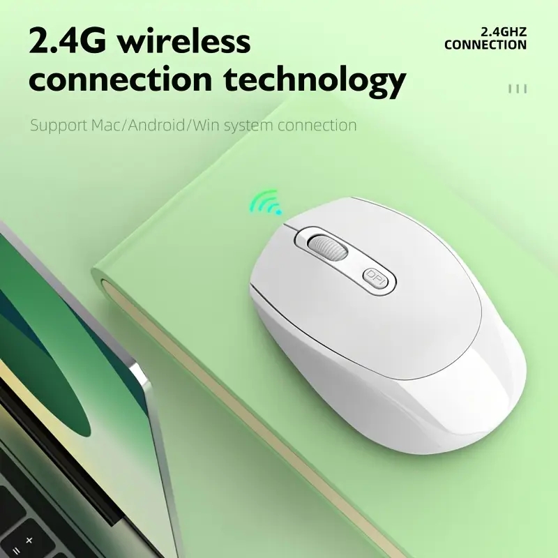 Dual Mode Silent Mouse: Bluetooth 5.1 & 2.4G Type-C, Ultra-Long Battery ...