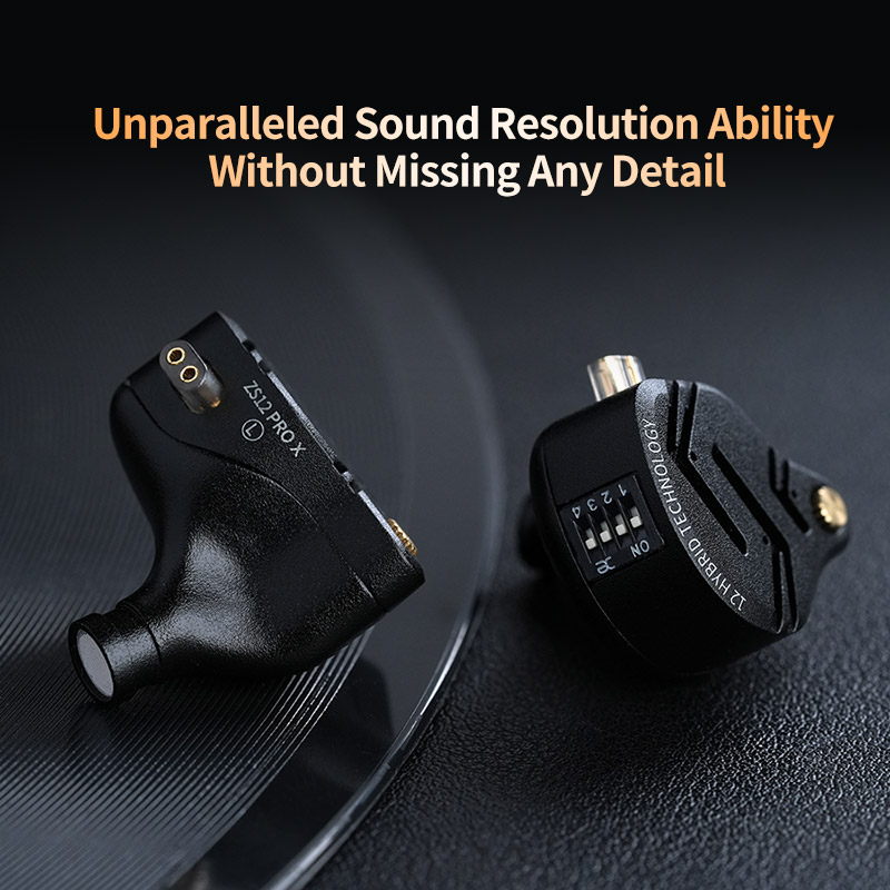 KZ ZS12 PRO X Earbuds In Ear Monitor IEM Headphones 1DD+5BA Hybrid ...