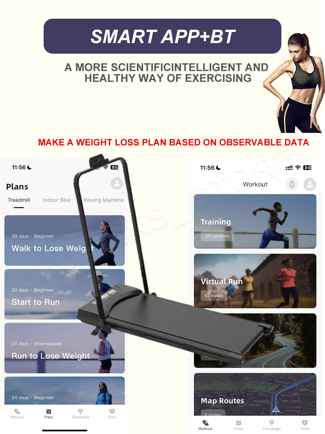 Treadmill Desk Walking Mat Home Indoor Mini-folding Models Fitness ...