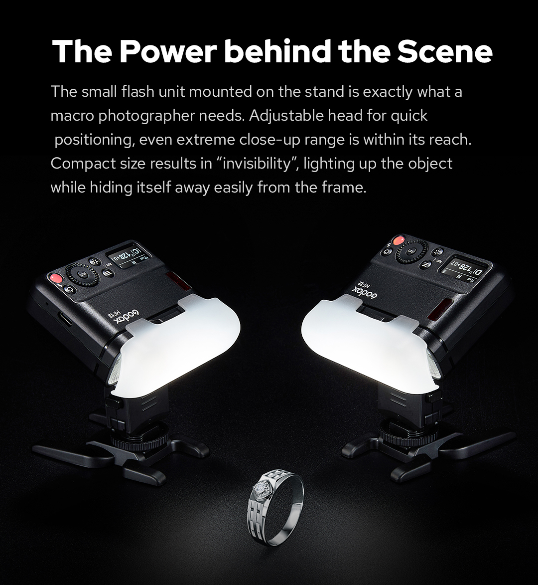 Godox MF12 Macro Mini Flash Speedlite built-in Godox X System TTL Flash ...