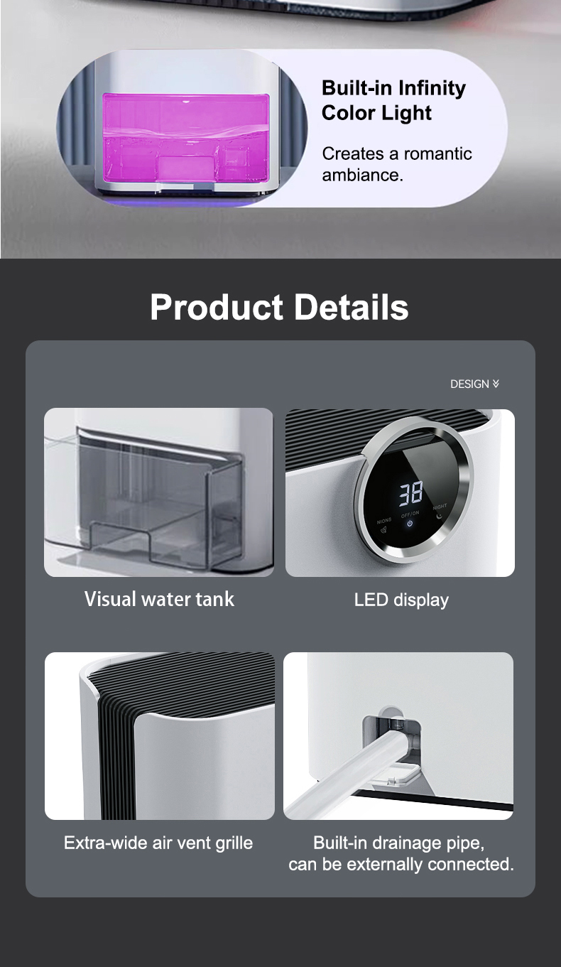 【SG Stock】 WANTECH™ Dehumidifier Air Purifier 1L/D|2LTank 2 in 1 Air ...