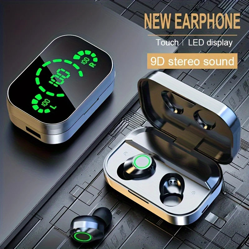 2025 YD03 Earbuds Bluetooth 5.3 TWS Wireless Touch Gaming Headsets ...