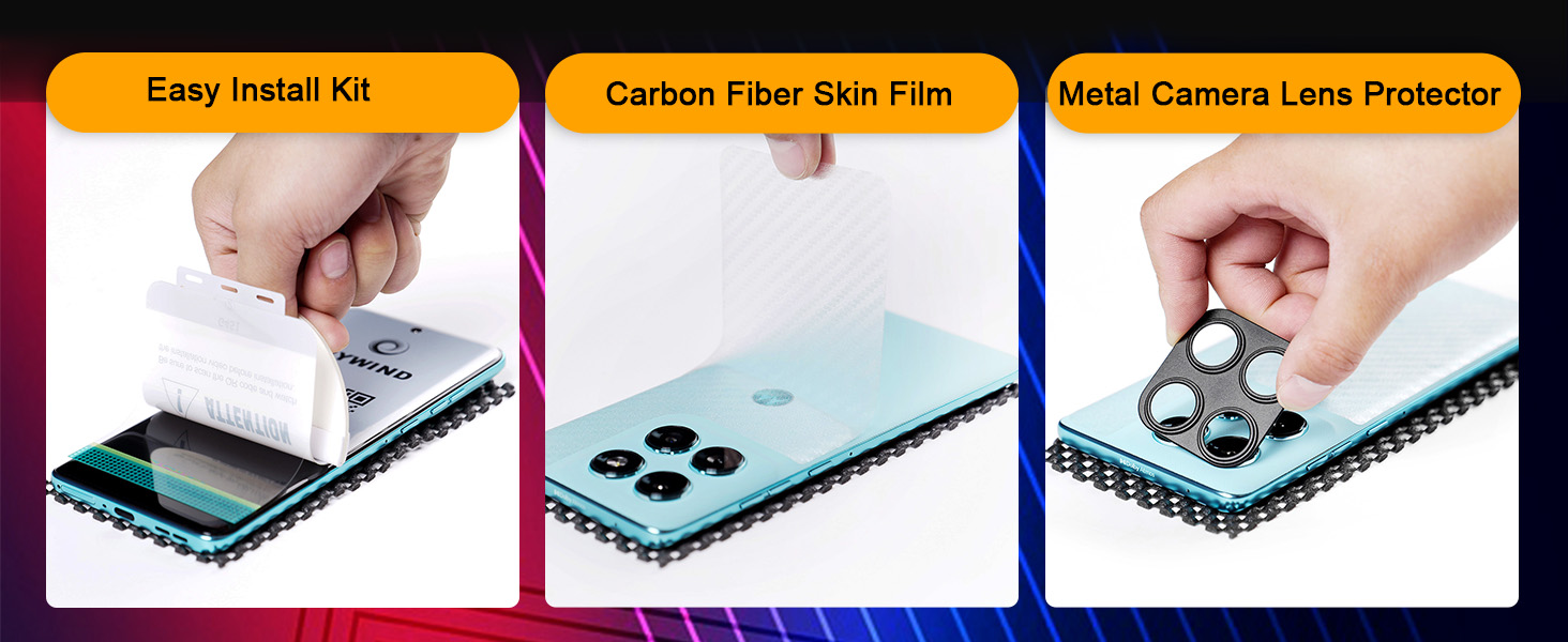 Ibywind For Motorola Edge 60 Fusion 5G Screen Protector(2Pcs),with Lens ...