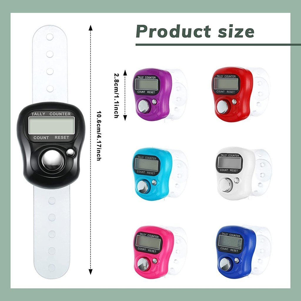 Manual button counter,Finger counter, portable electronic counter, mini ...