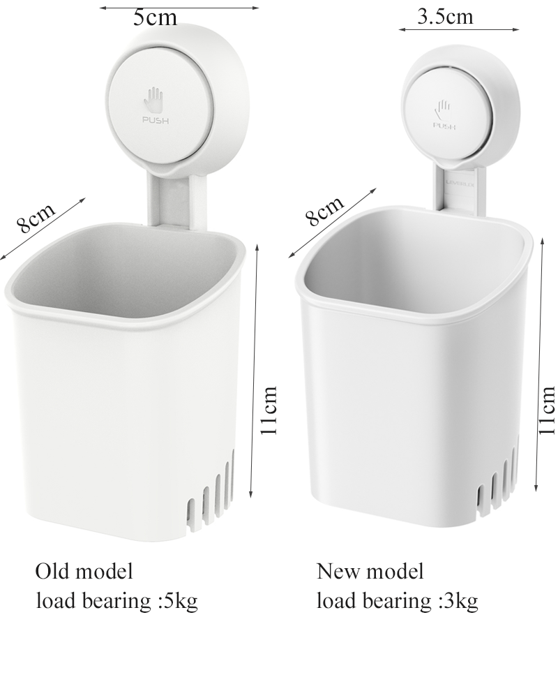 TAILI Suction Cup Toothbrush Razor Toothpaste Holder No Drilling ...