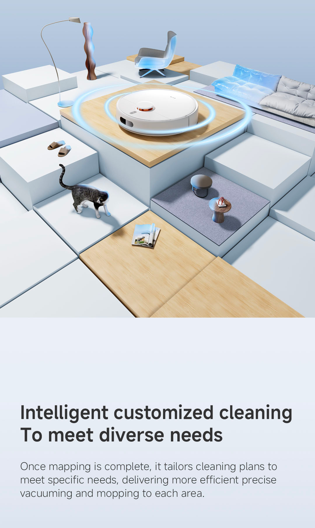 New Xiaomi Robot Vacuum S40C | 5000Pa powerful suction fan blower, LDS ...