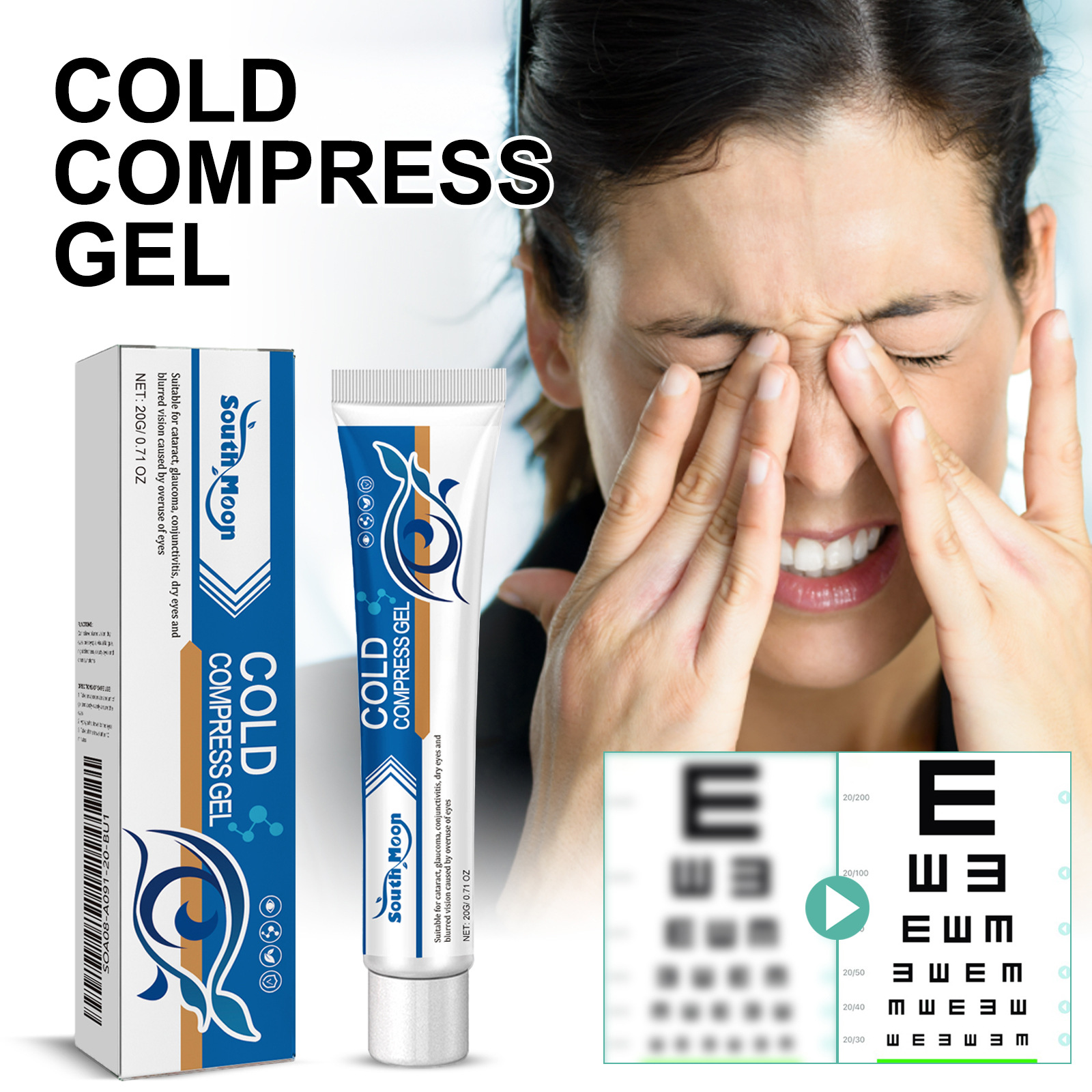 Premium Eye Cooling Gel for Instant Refreshment and Gentle Hydration ...