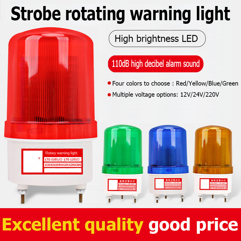LED Rotary strobe warning light alarm Warning light D-1101 220V/24V/12V ...