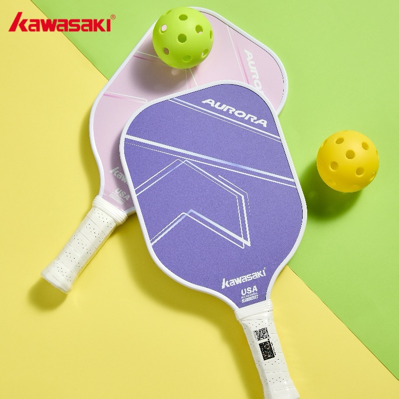 Kawasaki 2pcs Pickleball Paddle GALAXY&AURORA 220g Fiberglass Pickle ...