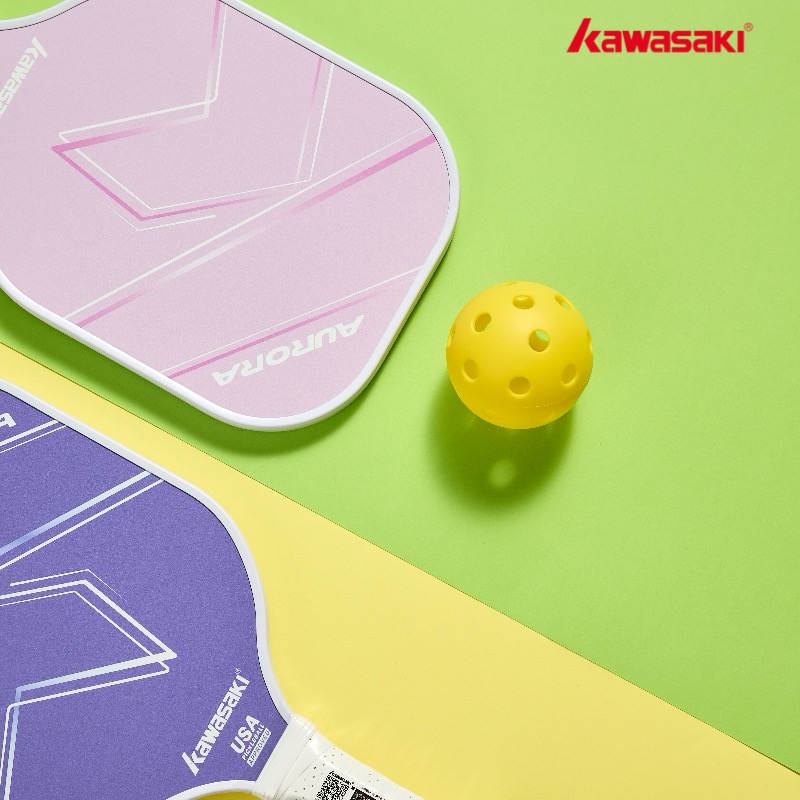 Kawasaki 2pcs Pickleball Paddle GALAXY&AURORA 220g Fiberglass Pickle ...