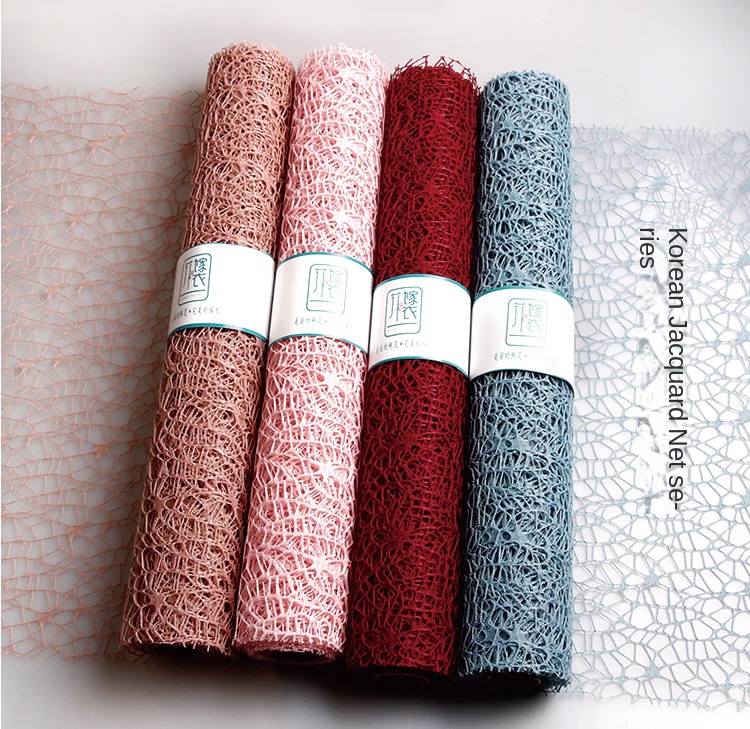 Jacquard Mesh Flower Bouquet Wrapping Paper for Mother's Day, Valentine ...