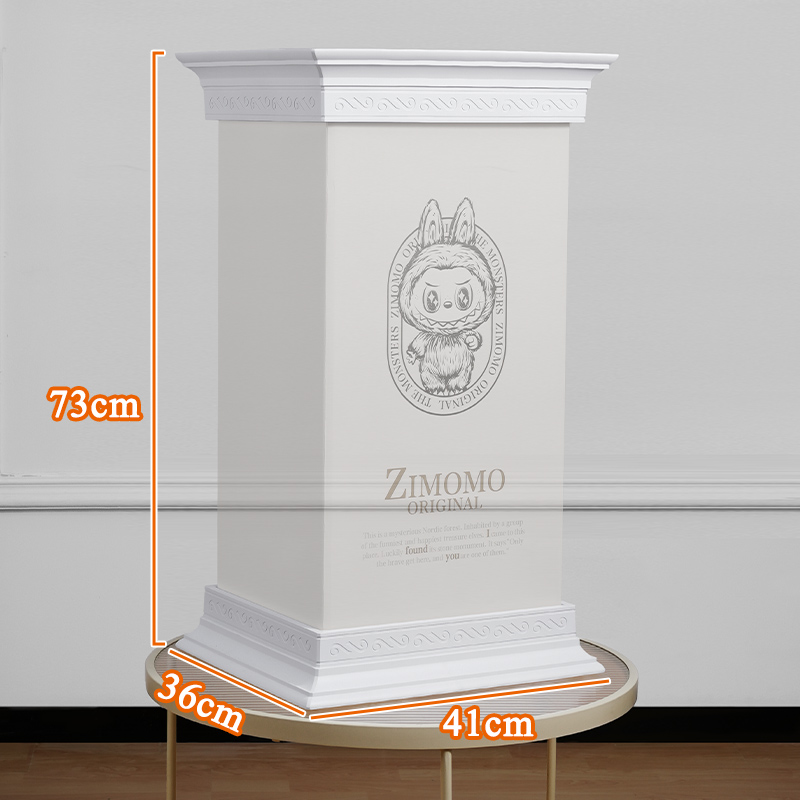 OATSBASF Labubu Acrylic Display Box POP MART Zimomo Roman Column Base ...