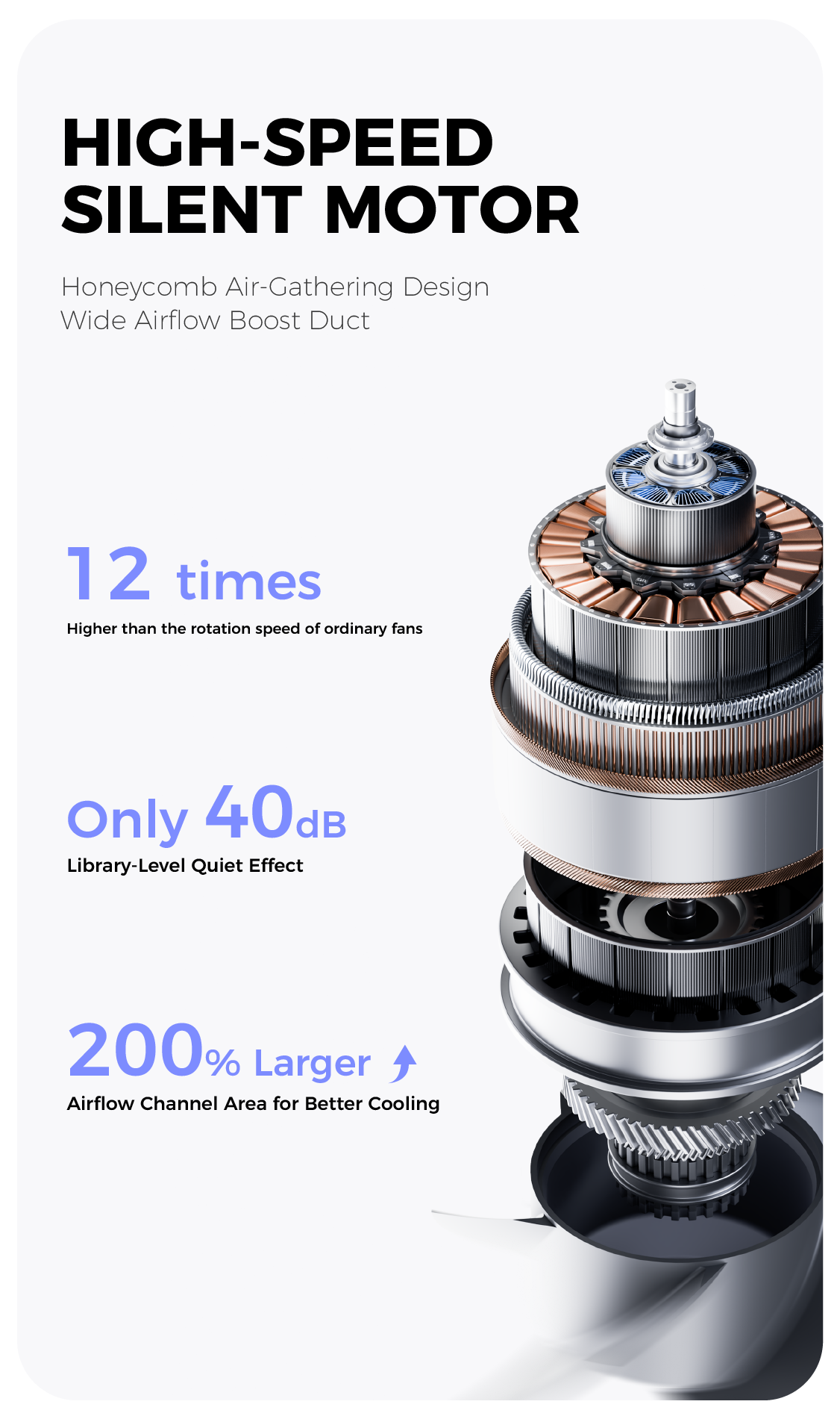 DaimuLife Cooling Effect Mini Fan M03 Max Handheld Fan With 100 Gear ...