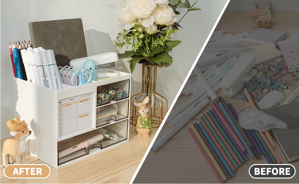 【SG READY STOCK】Multifunction Desktop Drawer Storage Box Stackable ...