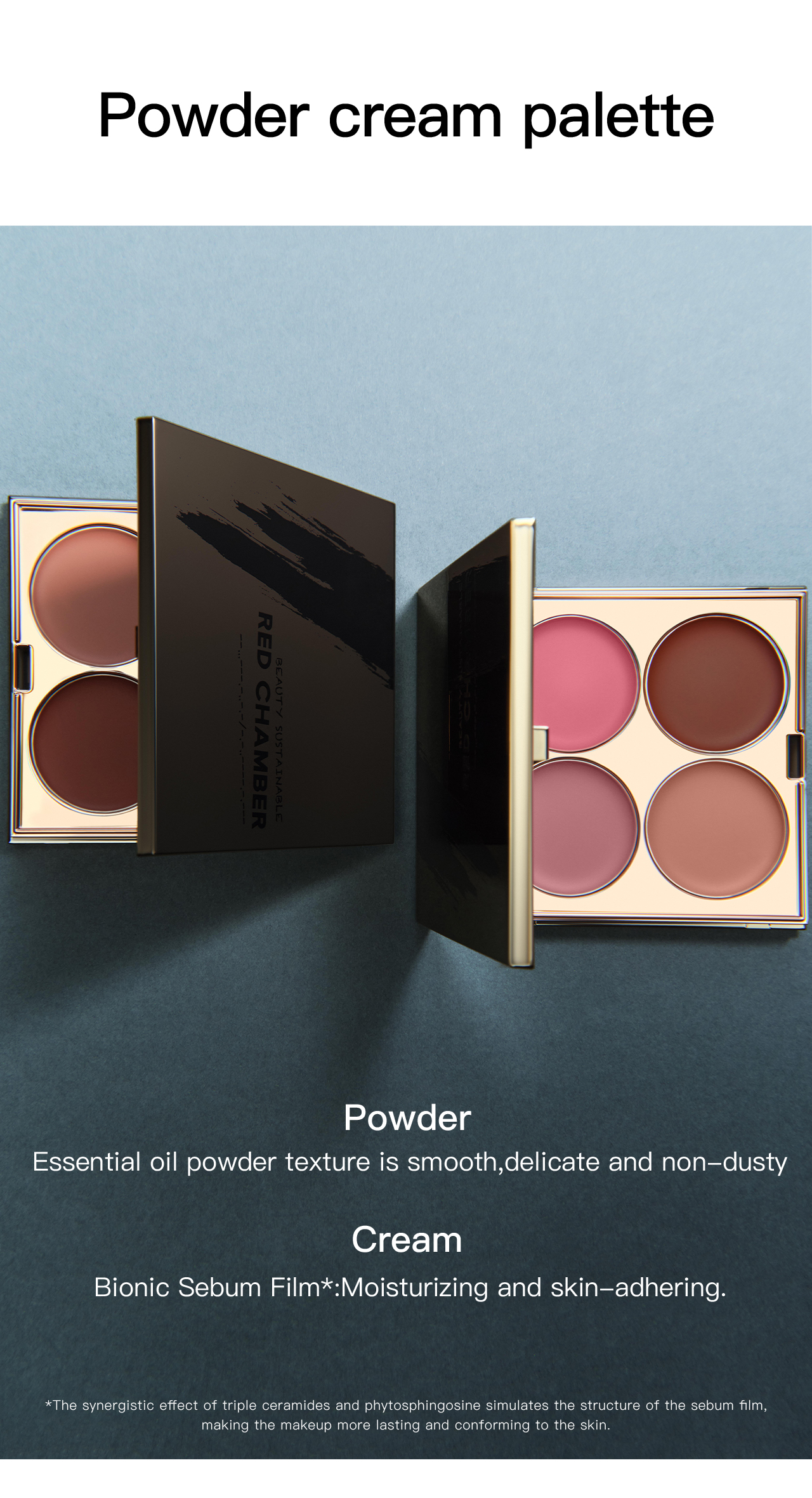 RED CHAMBER HARUKI Quadra Multi-Purpose Palette Triple-use for face ...